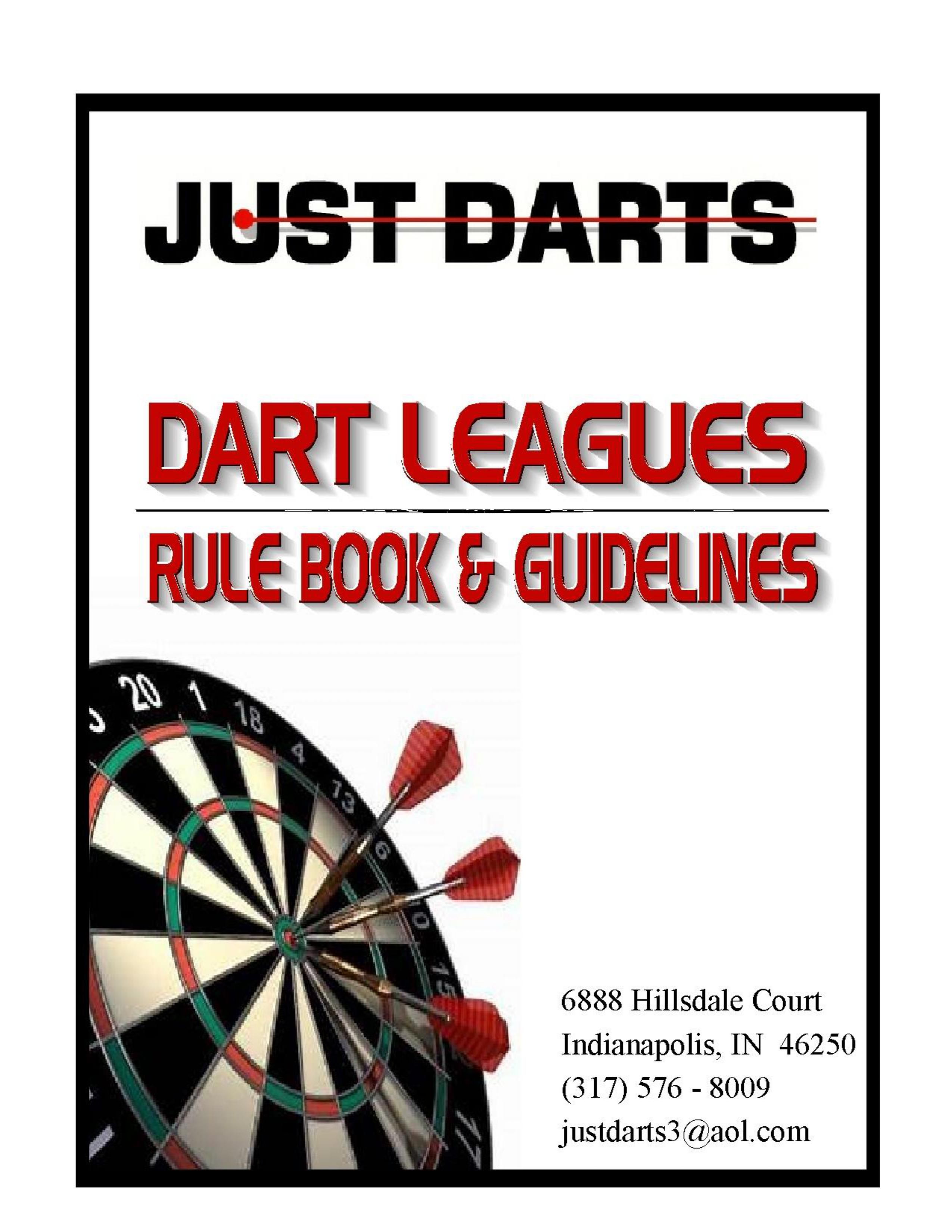 Dart league rulebook and Guidelines